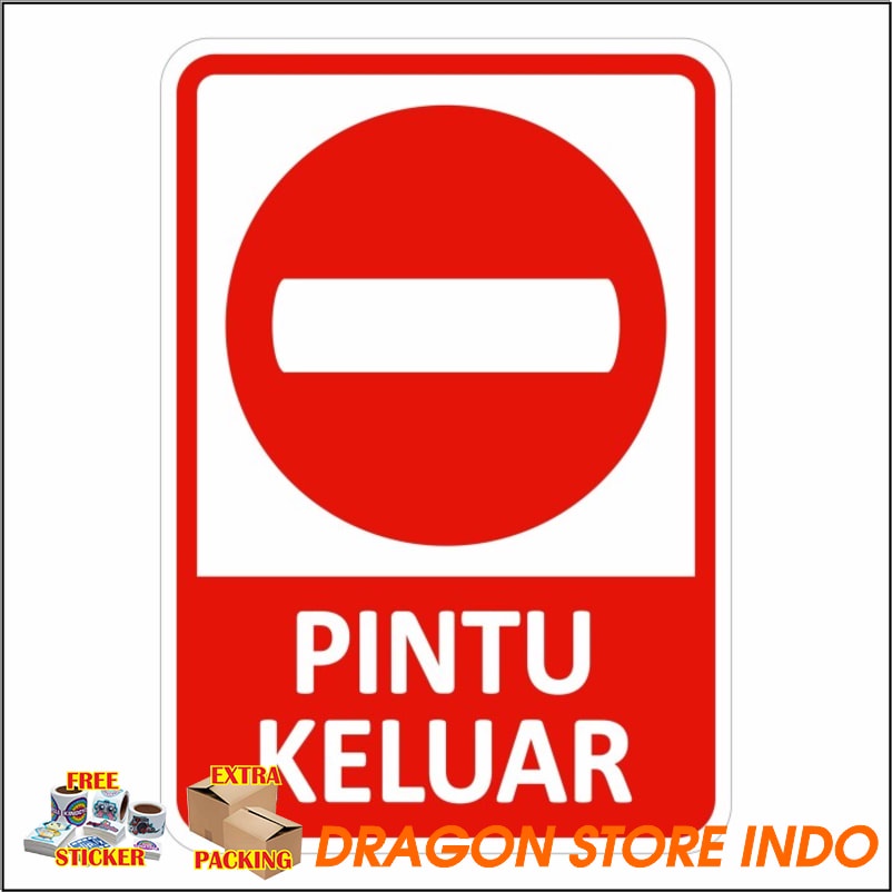 Jual Grosir Rambu Dilarang Masuk Verboden 35cm x 50cm Verboden Plat ...