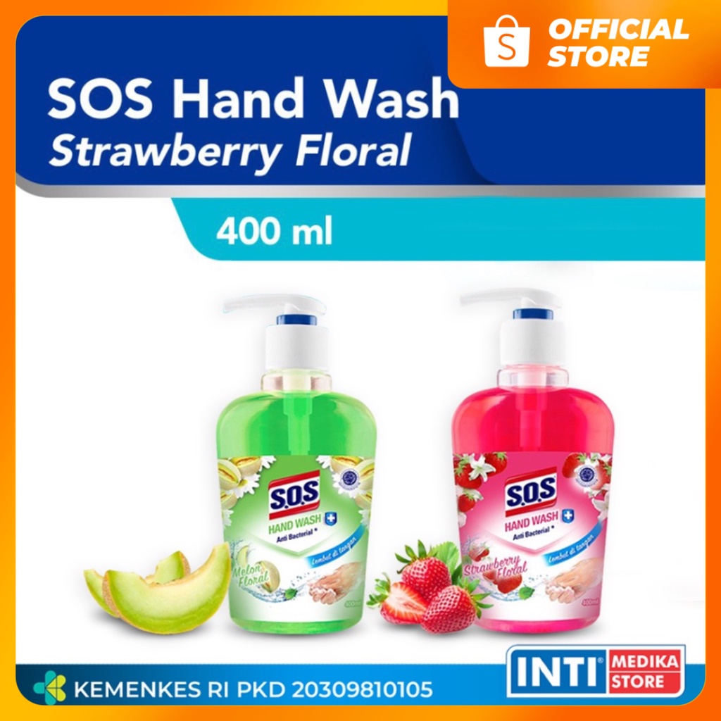 Jual SOS - Hand Wash + Pump 400ml | Hand Soap | Sabun Cair Cuci Tangan ...