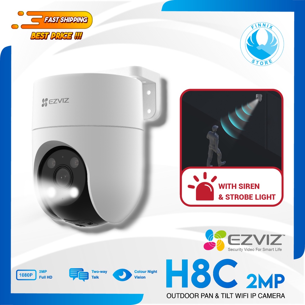 Jual EZVIZ H8C 2MP / 4MP Pan & Tilt Indoor / Outdoor Smart IP Camera ...