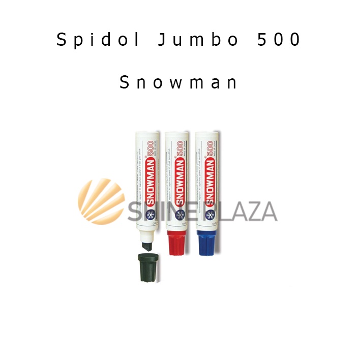 Jual Spidol Jumbo 500 Permanen Snowman - Permanent Marker Besar Hitam ...