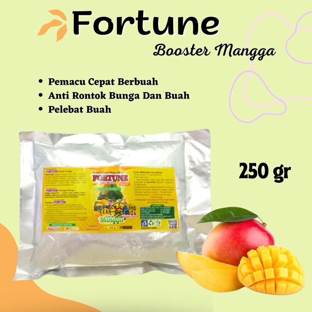 Jual Pupuk Booster Fortune mangga 250 Gram Pemicu Pembungaan dan ...