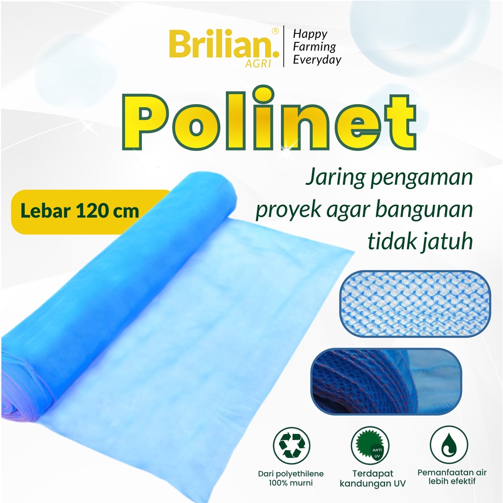 Jual BRILIAN - Jaring polinet / polynet lebar 120 cm - Jaring pengaman ...