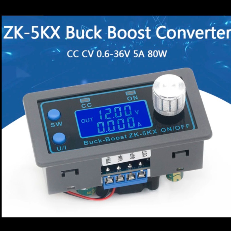 Jual ZK 5KX Buck-Boost Converter Step Up - Down DC to DC CNC Cc Cv 5A ...