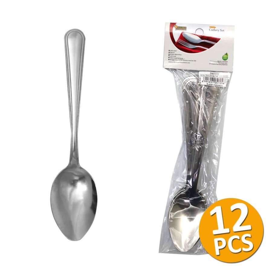 Jual Sendok Makan Stainless Steel SM0303 - Golden Flying Fish (Lusinan ...