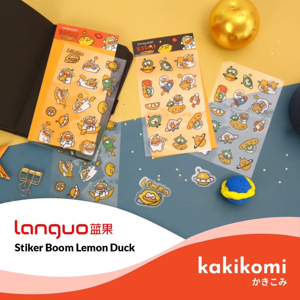 Jual Stiker PET 2x15pcs Languo Boom Lemon Duck Series PET Sticker ...