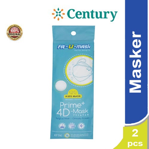 Jual Fit U Mask Kids Prime + 4D Isi 2 Lembar / Masker Anak Medis ...