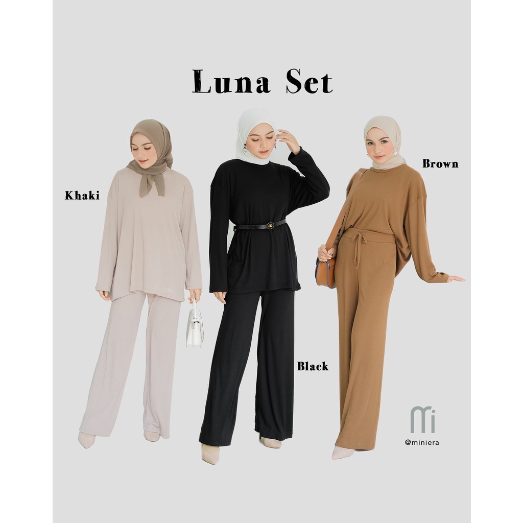 Jual Miniera - LUNA SET - PREMIUM KNIT SET | Shopee Indonesia