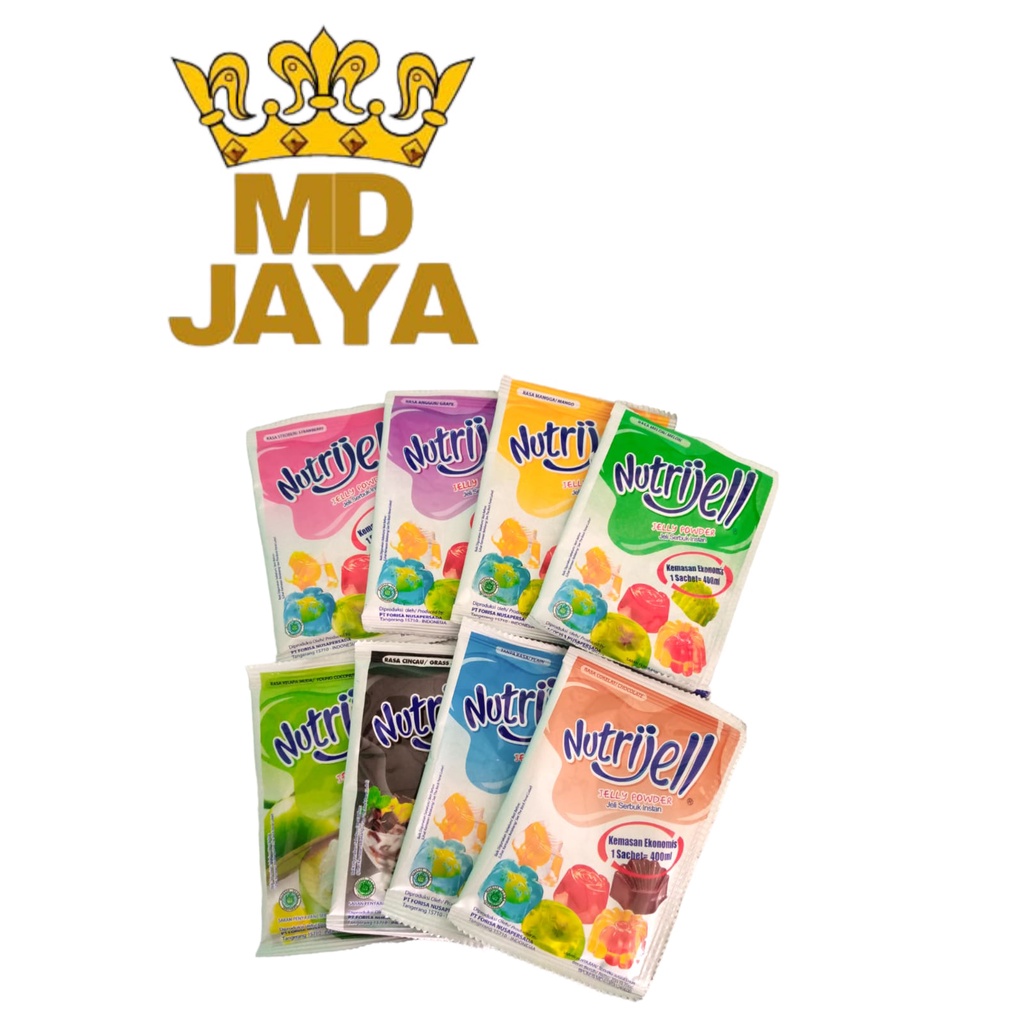 Jual Agar-Agar Nutrijell Kemasan Ekonomis 10gr Lengkap Semua Varian ...