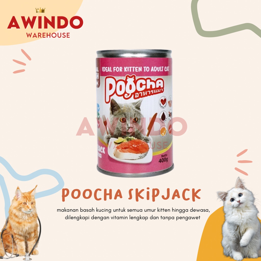 Jual POOCHA 400GR - Makanan Kaleng Pakan Basah Kucing Kitten Dewasa ...