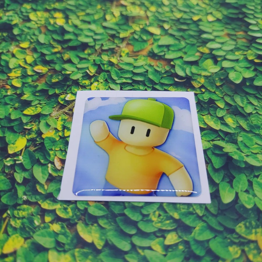 Jual Sticker Timbul Resin Stumble Guys logo 3D Motor Stiker Kecil ...