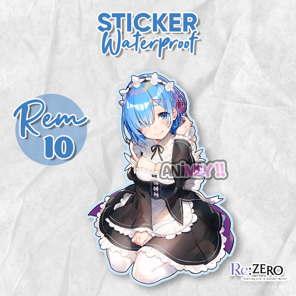 Jual Stiker Rem Re Zero/ Sticker Anime Waterproof | Shopee Indonesia