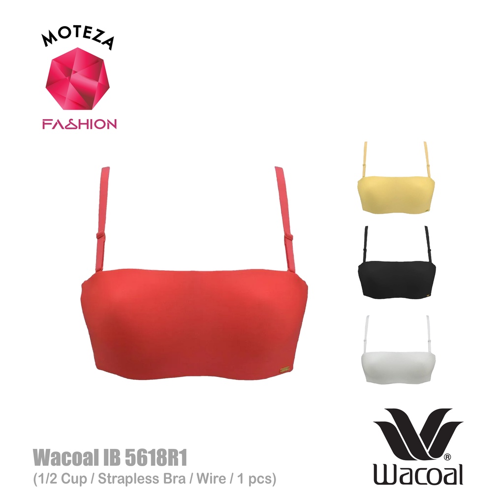 Jual Wacoal IB 5618 R1 - Strapless Bra 1/2 cup - Warna Hitam | Coklat ...