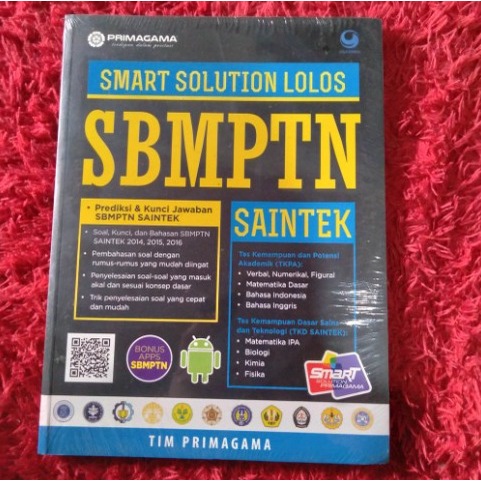 Jual BUKU " SMART SOLUTION LOLOS SBMPTN SAINTEK " By TIM PRIMAGAMA | Shopee Indonesia