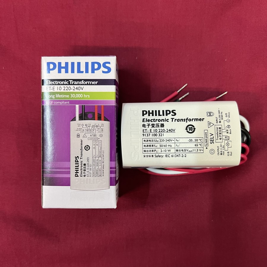 Jual Ballast Elektronic Transformer ET-E 10 220V - 240V Philips ...