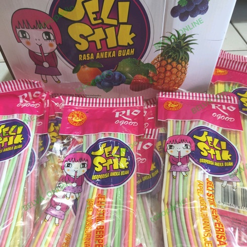 Jual manisan jeli Rasa Buah / Permen Jelly Stick Rio Aneka Rasa Buah ...