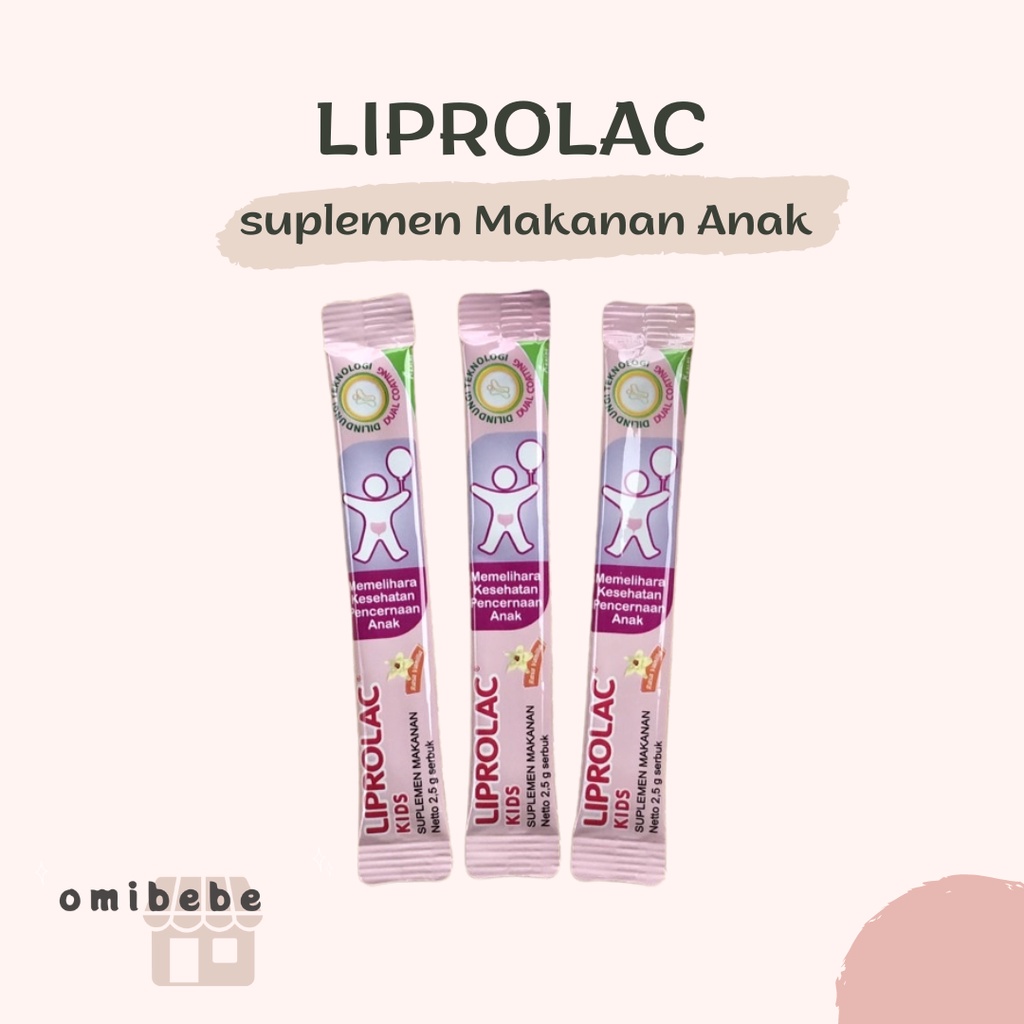 Jual Liprolac Sachet Kids Suplemen Memelihara Kesehatan Pencernaan Anak ...