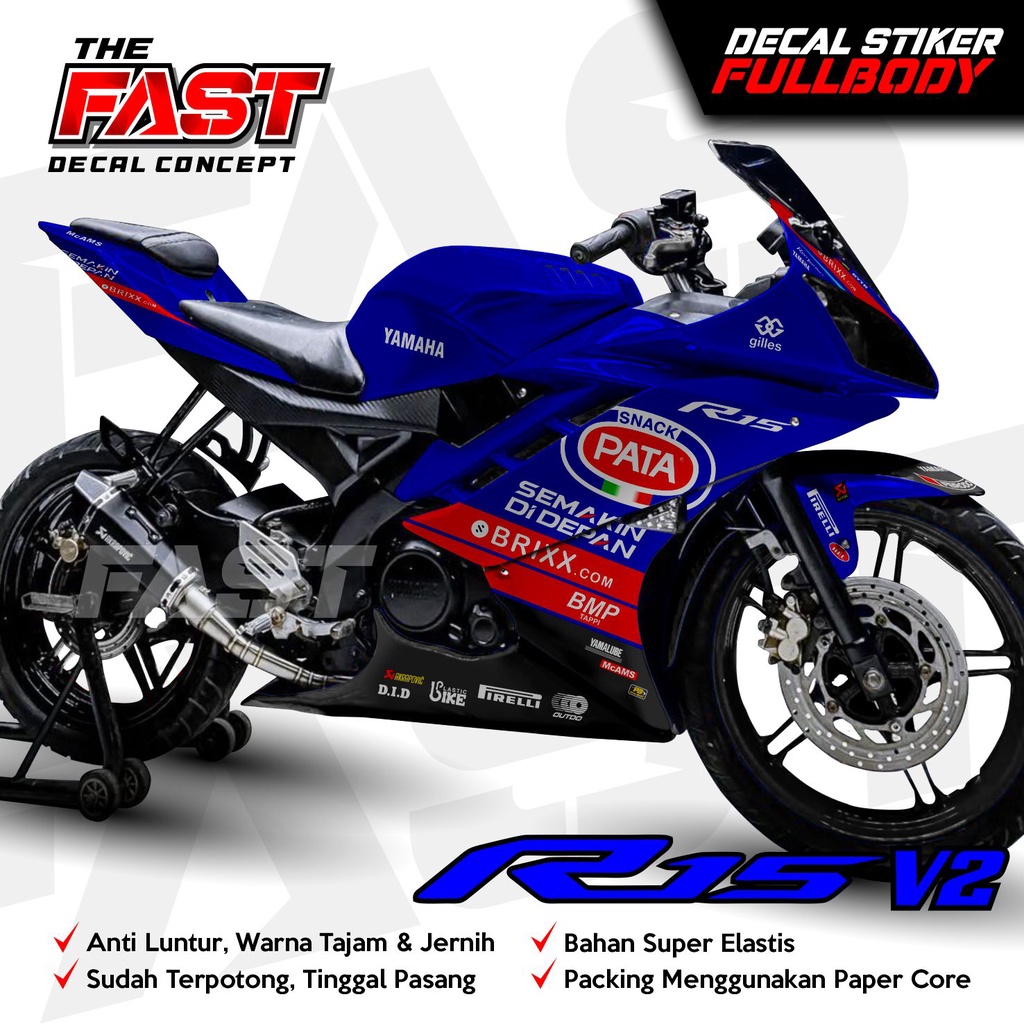 Jual Stiker Decal R15 V2 Stiker Striping Full Body variasi sticker ...