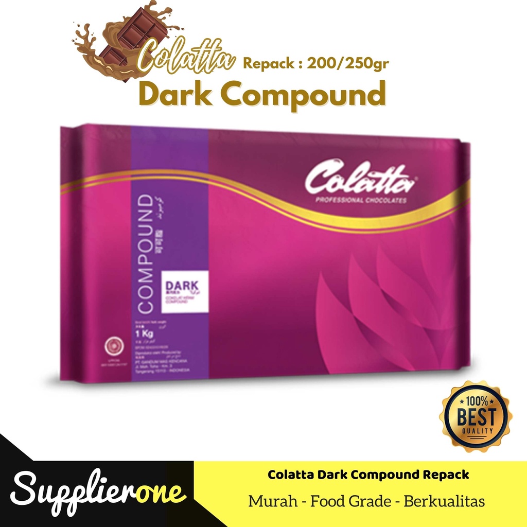 Jual Colatta Dark Compound 200/250gr / Dark Coklat Colatta / Coklat ...