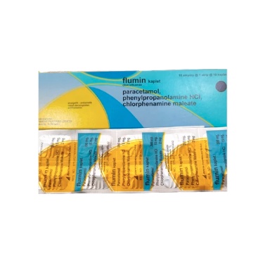 Jual FLUMIN 10 TABLET/STRIP UNTUK FLU DEMAM BERSIN-BERSIN HIDUNG ...
