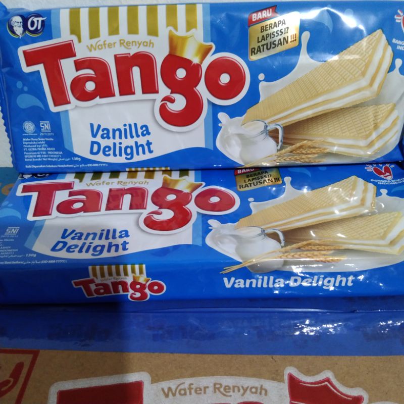 Jual TANGO Wafer Vanilla Pack 133gr | Shopee Indonesia