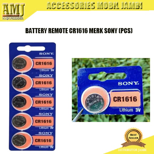 Jual BATTERY REMOTE CR1616 MERK SONY (PCS) | Shopee Indonesia
