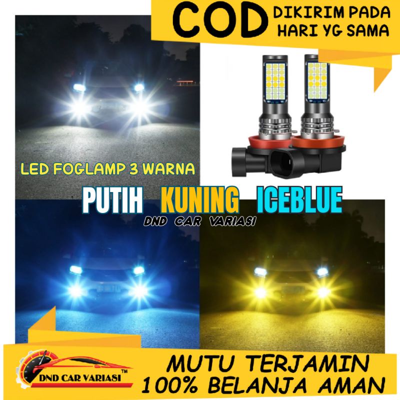 Jual LED FOGLAMP 3 WARNA H8 H11 H16 AVANZA XENIA CALYA SIGRA AGYA AYLA ERTIGA JAZZ BRIO ROCKY ...