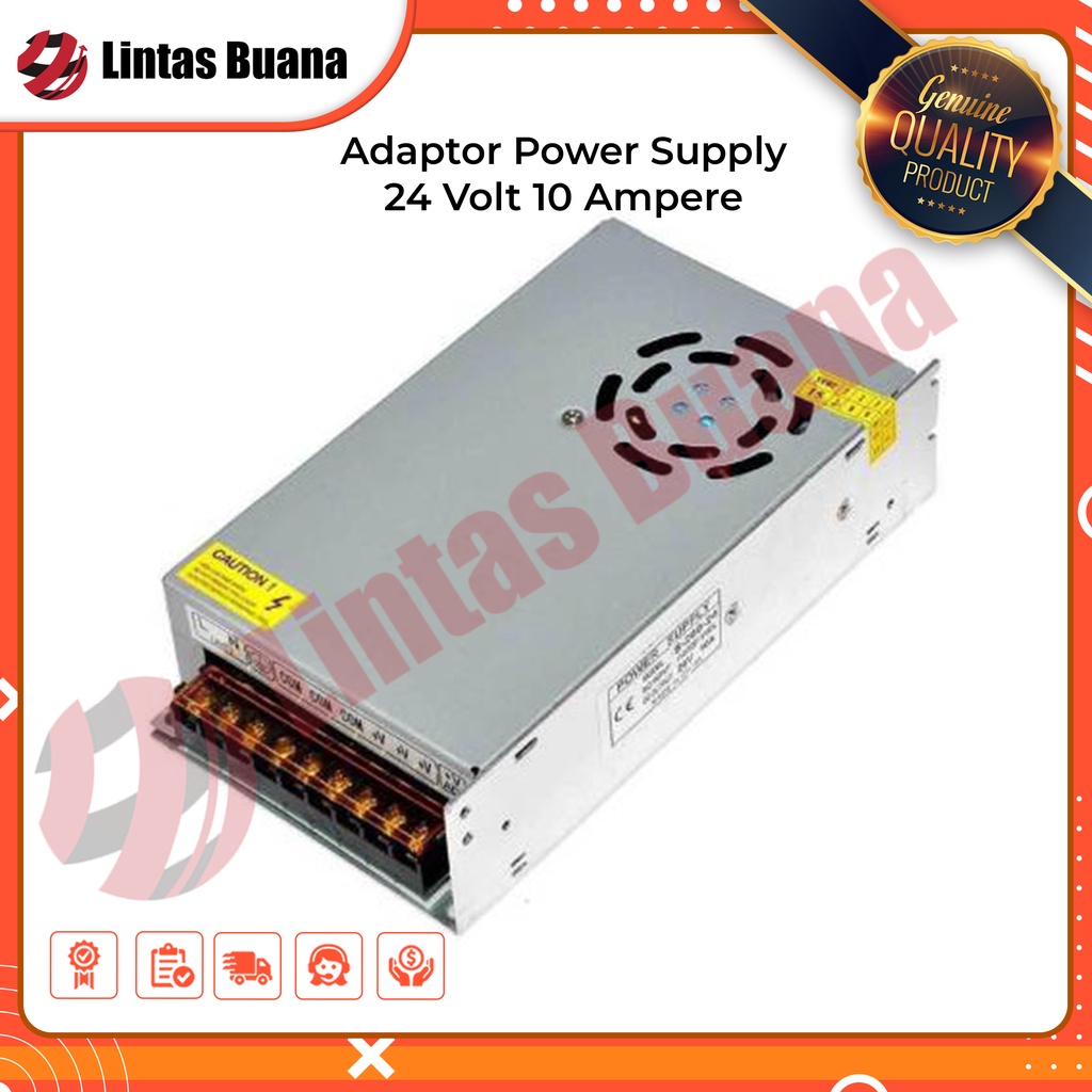 Jual Switching Power Supply Adaptor Switching 24V 10A / Trafo 24 Volt ...
