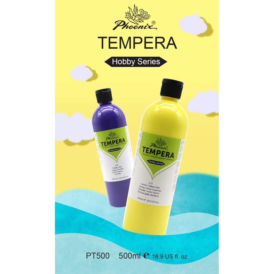 Jual Phoenix tempera paint/finger paint 500ML | Shopee Indonesia