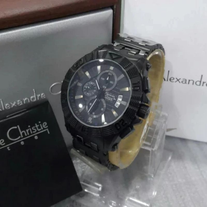 Jual ALEXANDRE CHRISTIE 6196 MC BLACK JAM TANGAN ORIGINAL RESMI ...