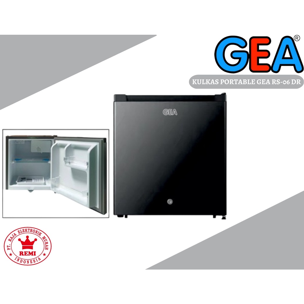 Jual KULKAS PORTABLE GEA MINI BAR RS-06DR / LEMARI PENDINGIN / MINI ...