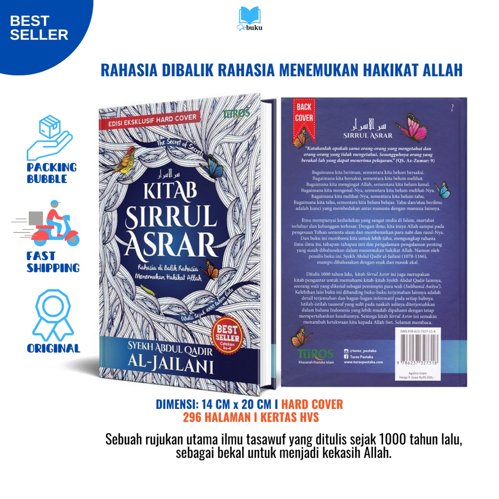 Jual Kitab Sirrul Asror Menemukan Hakikat Allah Hard Cover - Syekh ...