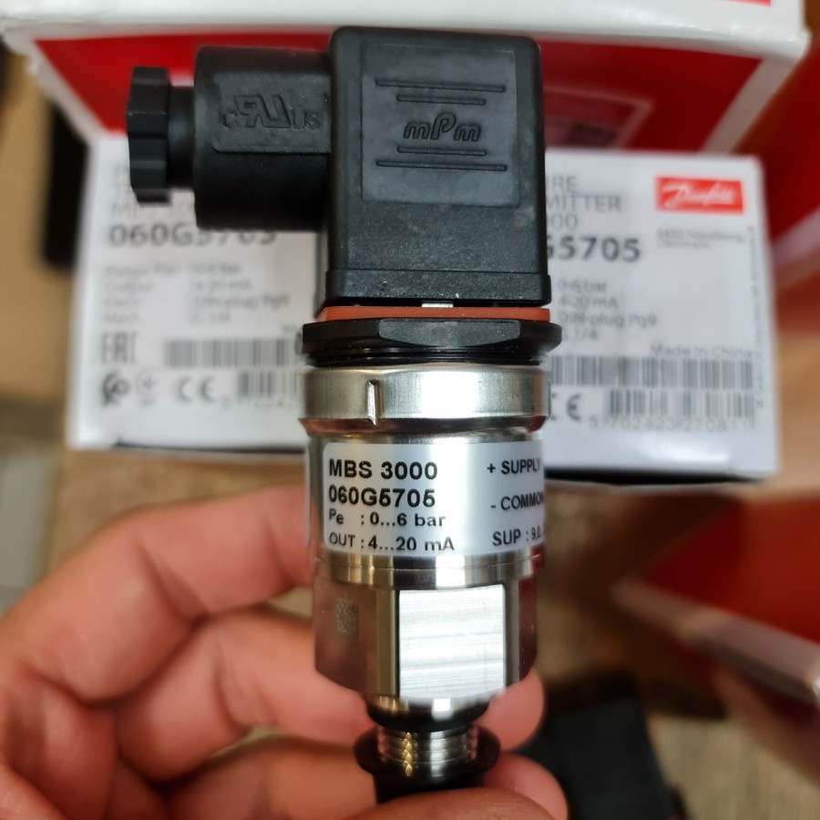 Jual Pressure Transmitter Danfoss MBS3000 ORIGINAL Range 6 bar | Shopee Indonesia