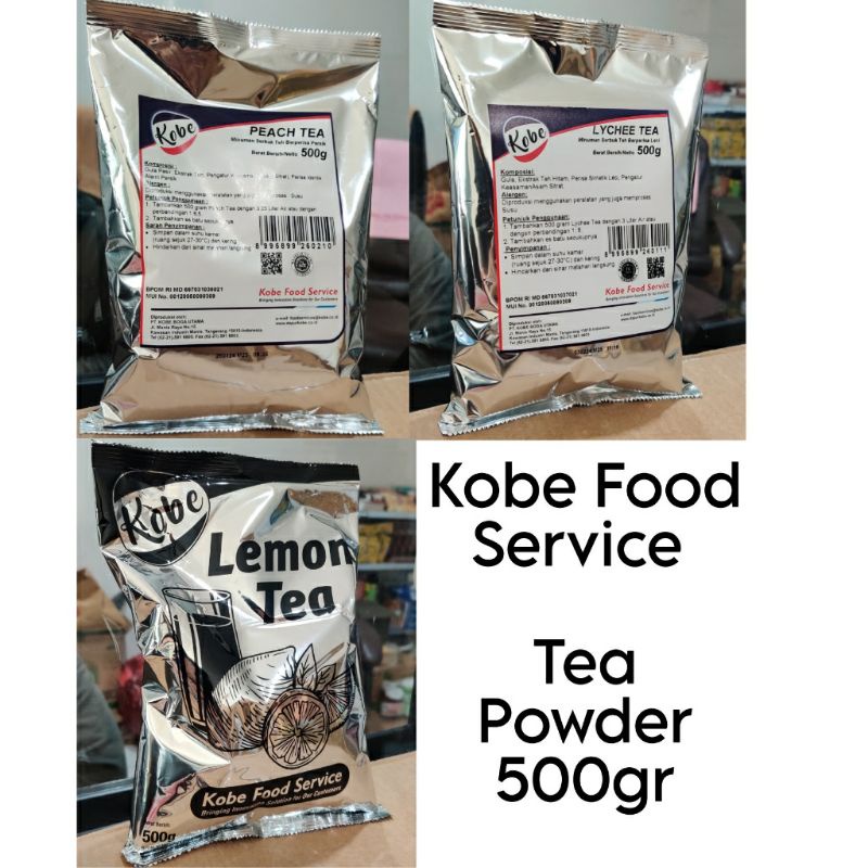 Jual Kobe Lemon Tea / Peach Tea / Lychee Tea Powder 500gr Food Service ...