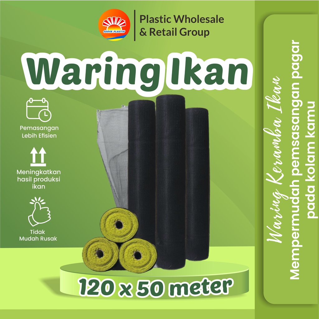 Jual Jaring waring lebar 120 cm panjang 50 meter | Shopee Indonesia