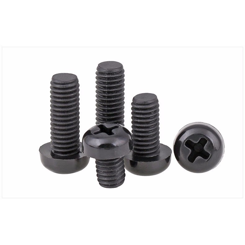 Jual Baut 2mm M2x6 M2 2x6mm 6mm Black Round besi metal Screw Round ...