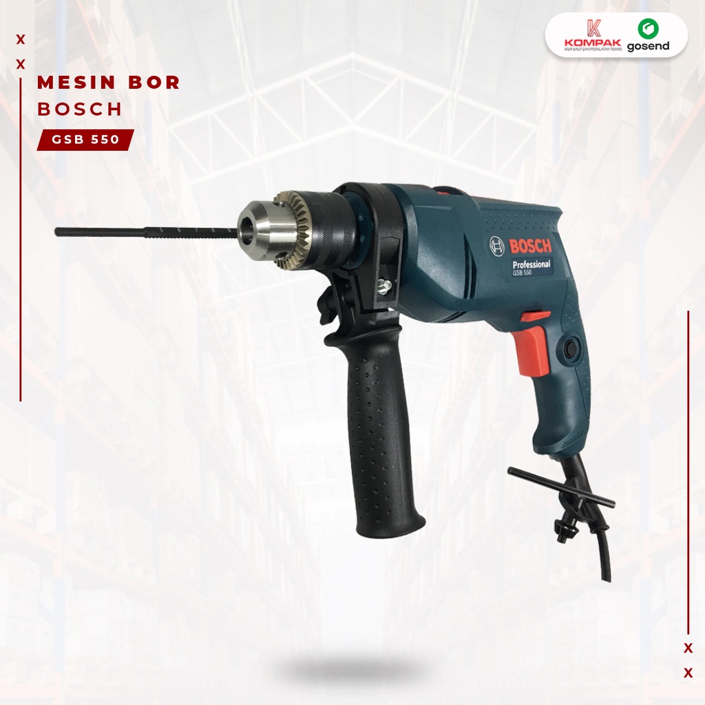 Jual Bor Beton Bosch GSB 550 Impact Drill 13mm Original Bosch | Shopee ...