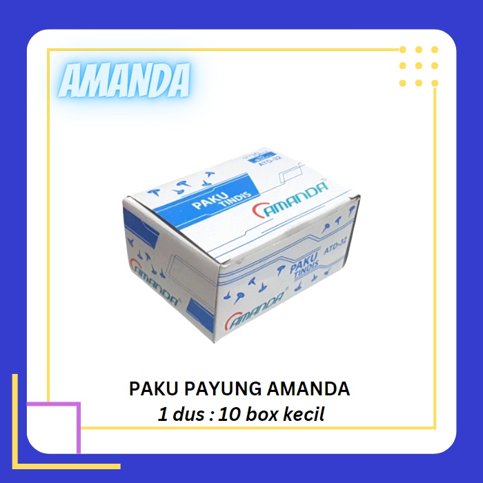 Jual AMANDA Paku Tindis - Paku Payung 1 Dus - 10 box kecil | Shopee ...