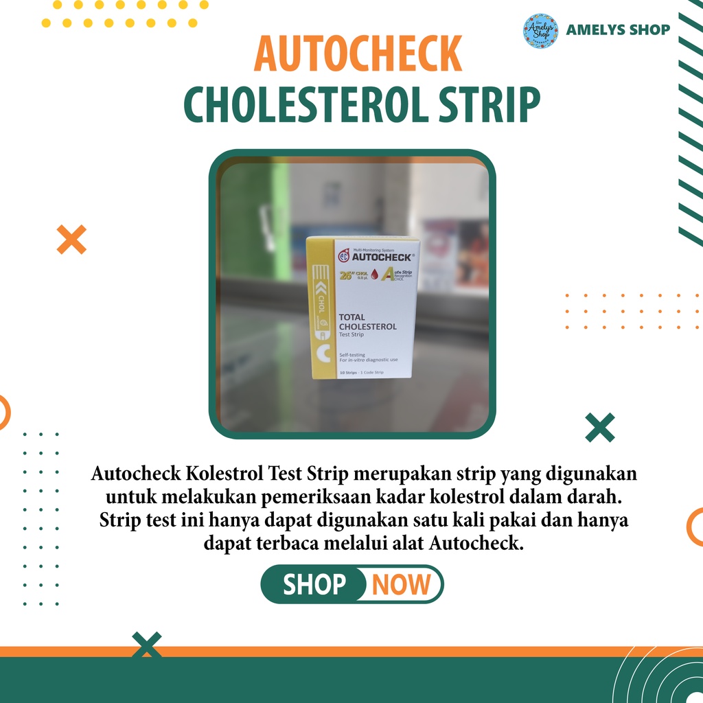 Jual Autocheck Cholesterol Strip Strip yang digunakan untuk melakukan ...