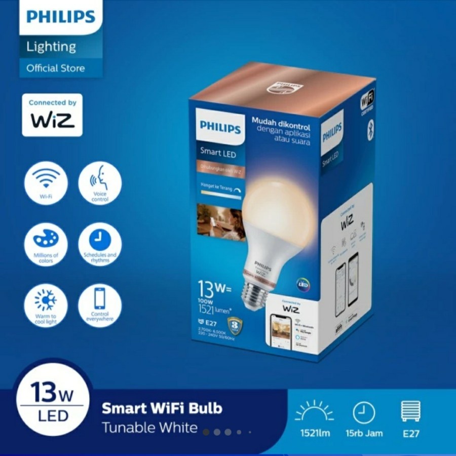 Jual lampu led Philips smart Wifi tunable 13w 13 watt Tunable white | Shopee Indonesia