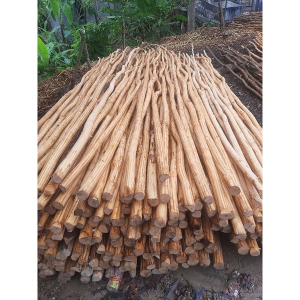 Jual dolken kayu keras puspa/medang uk, bulatan 4 cm up pjg 3,5 sd 3,8 ...