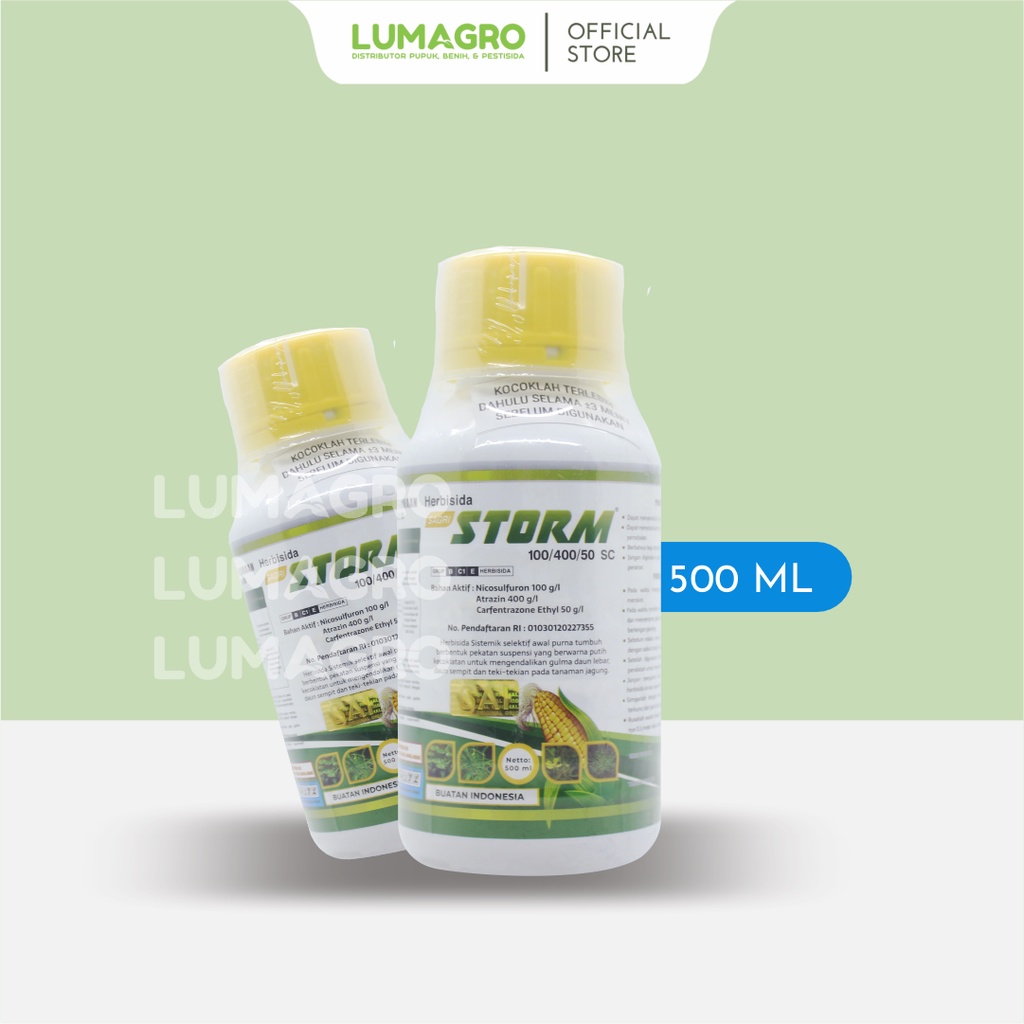 Jual Herbisida Sagri Storm 500ml Nikosulfuron Atrazin Etil Karfentrazon ...