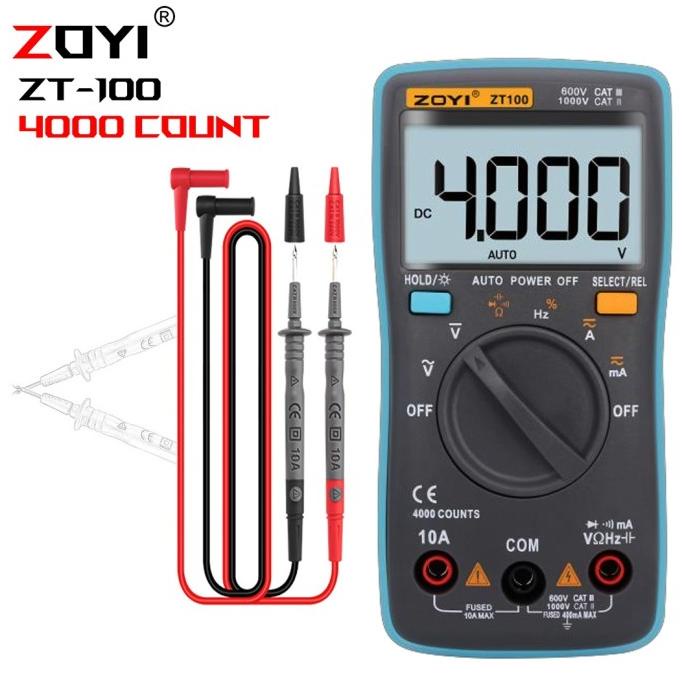 Jual Zoyi Zt100 Auto Multimeter Digital / Multitester / Avometer ...