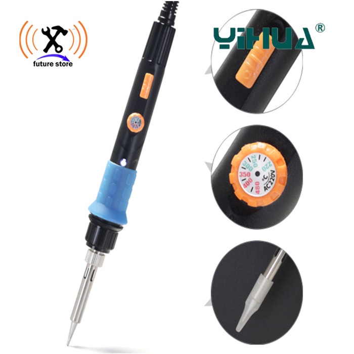 Jual Yihua 947 - VII Solder Tangan Adjustable Controlled Temperature - Solder Listrik 60watt ...