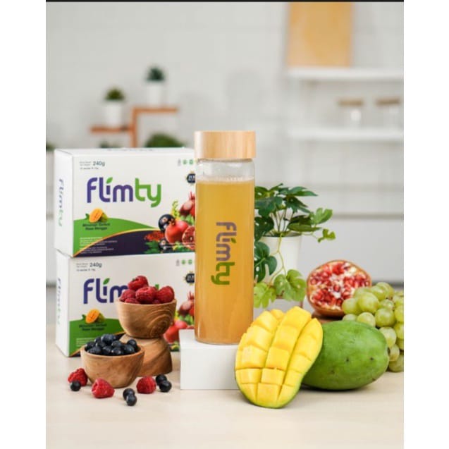 Jual Flimty Fiber Rasa Mangga 1 Box isi 16 sachet - Fiber Drink Anti ...