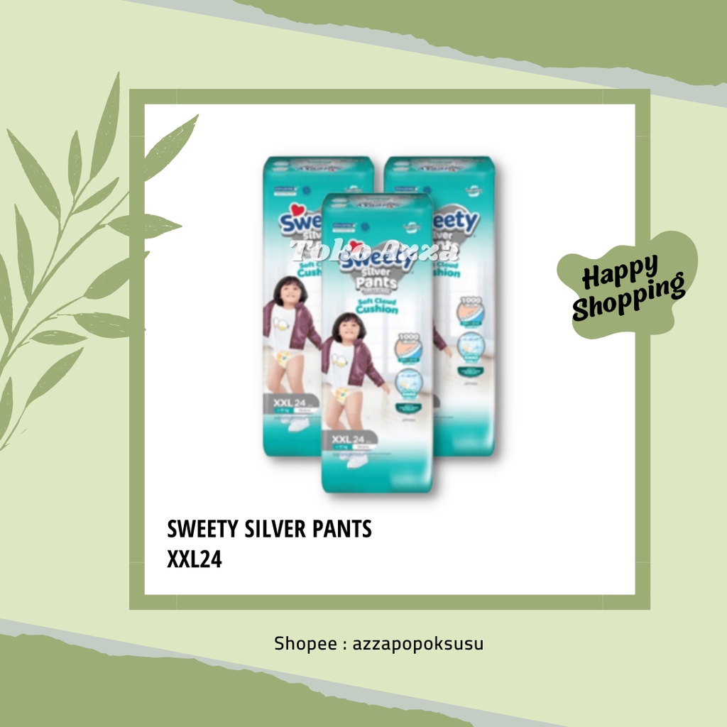 Jual SWEETY SILVER PANTS / NB-S40 (PEREKAT) S32 M28 L28 XL 24 XXL 22 ...