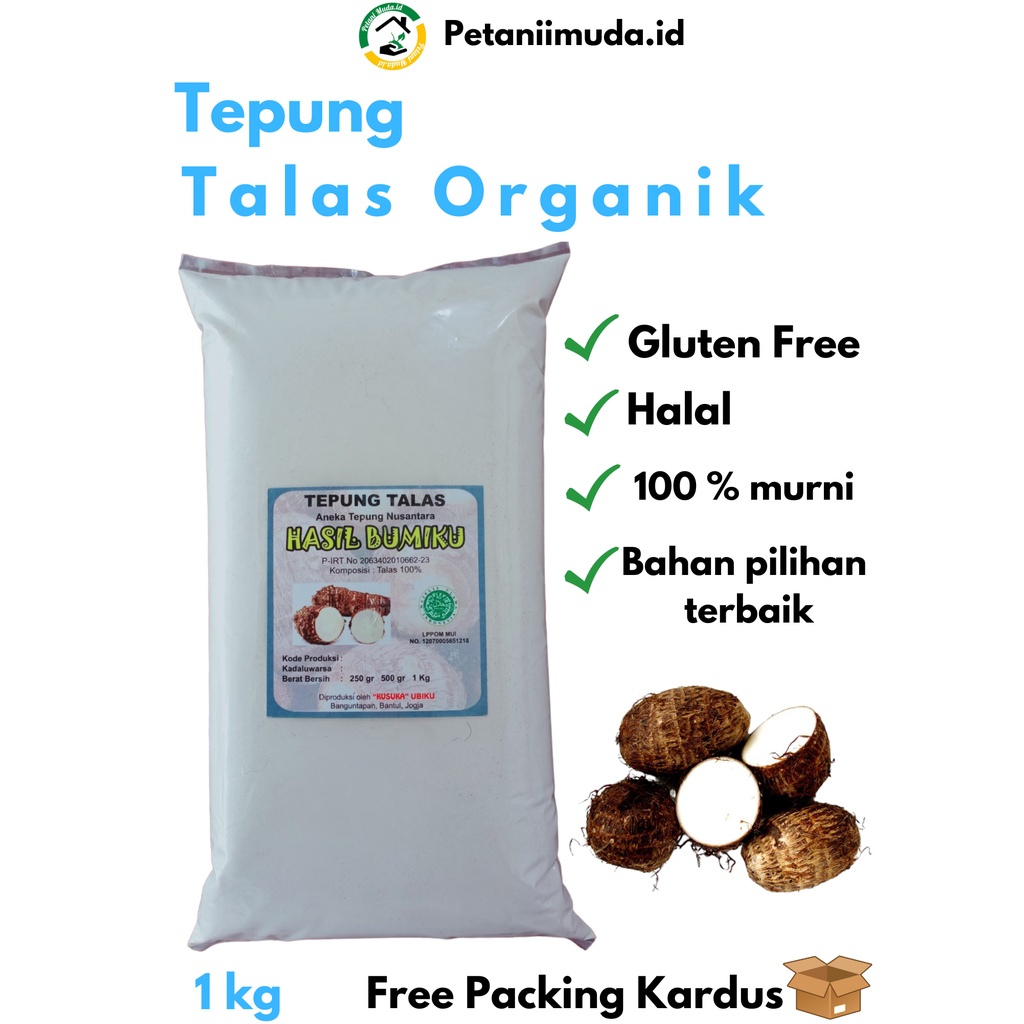 Jual Tepung Talas Organik kemasan 1 KG | Shopee Indonesia