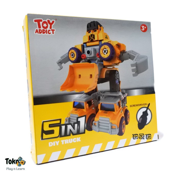 Jual MUST HAVE!! MAINAN ANAK TOY ADDICT 5 IN 1 DIY TRUCK MOBIL ...
