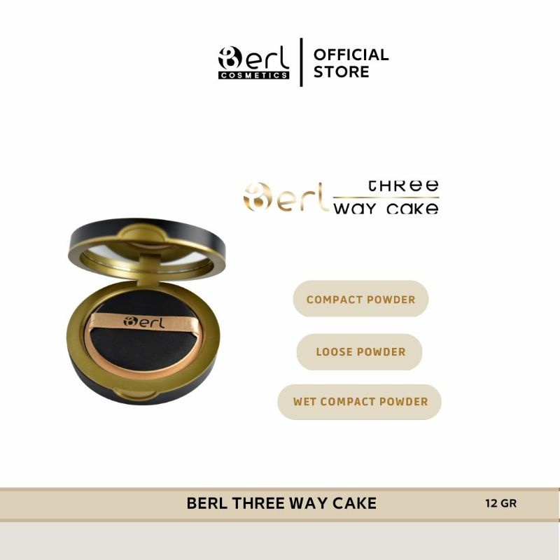 Jual Berl Three Way Cake - Bedak Padat - Cousion - Bedak Tabur ...