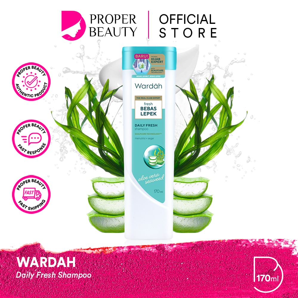 Jual WARDAH Daily Fresh Shampoo Indonesia / Sampo Rambut 170ml / The ...