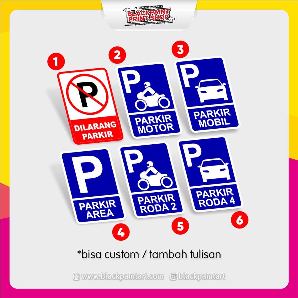 Jual Stiker Dilarang Parkir Stiker Parkir Area Shopee Indonesia